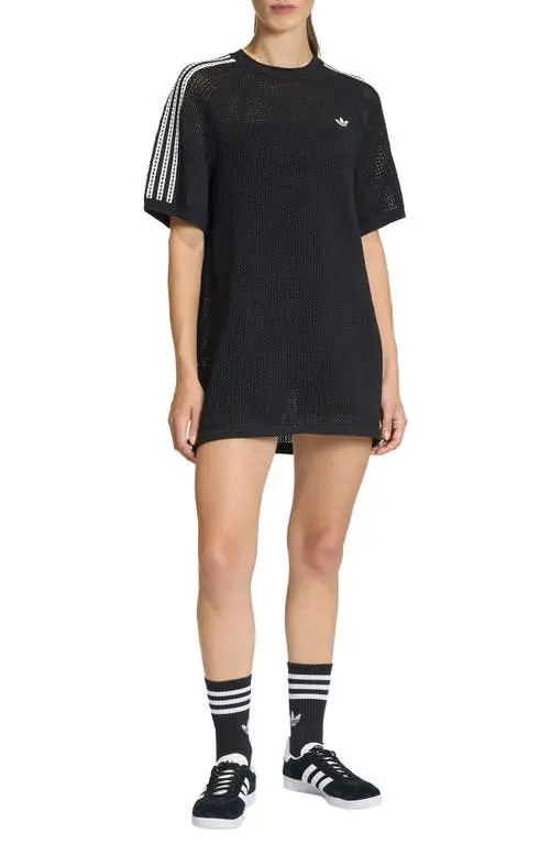ADIDAS ORIGINALS Open Knit Minidress - Black