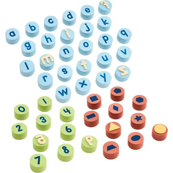 KAPLAN EARLY LEARNING COMPANY Giant Letter, Number, And Shape Stamps - Multicolored