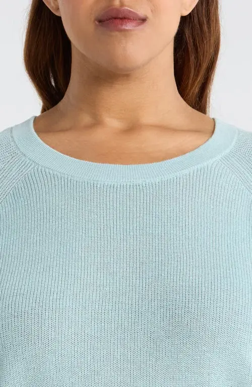 Eileen Fisher Organic Linen & Cotton Blend Crewneck Sweater