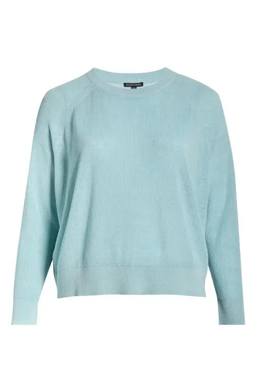 Eileen Fisher Organic Linen & Cotton Blend Crewneck Sweater