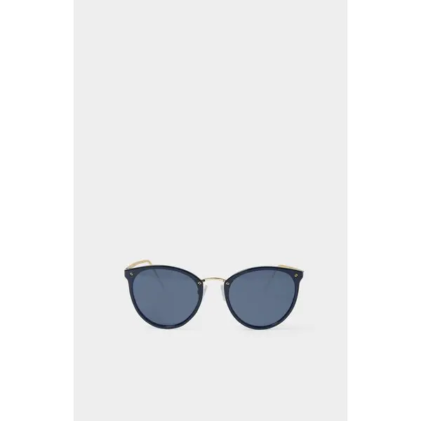 KATIE LOXTON Santorini Cat Eye Sunglasses - Navy