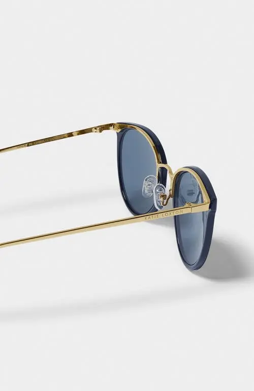 KATIE LOXTON Santorini Cat Eye Sunglasses - Navy