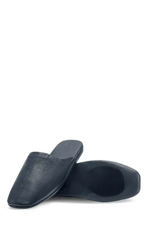 TOGAS Glen Leather Slippers - Blue