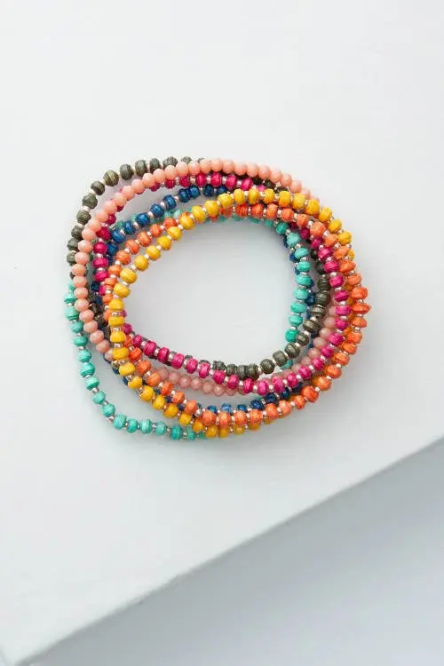 NOONDAY Beaded Bracelet Set Of 8