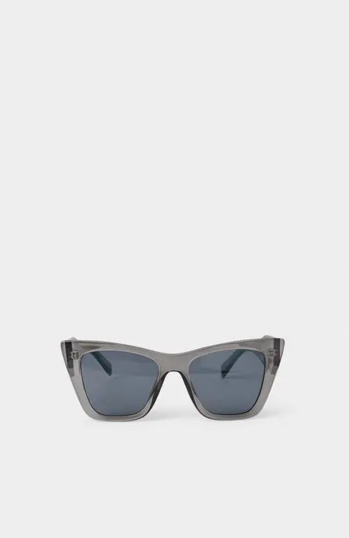 KATIE LOXTON Porto Cat-eye Frame Sunglasses - Grey Transparent