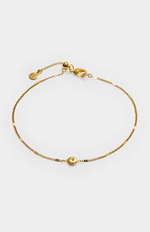 KATIE LOXTON Aphira Waterproof Anklet - Gold Coated