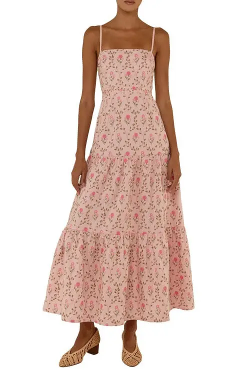 PALM NOOSA Kira Maxi Dress - Luxembourg Tile