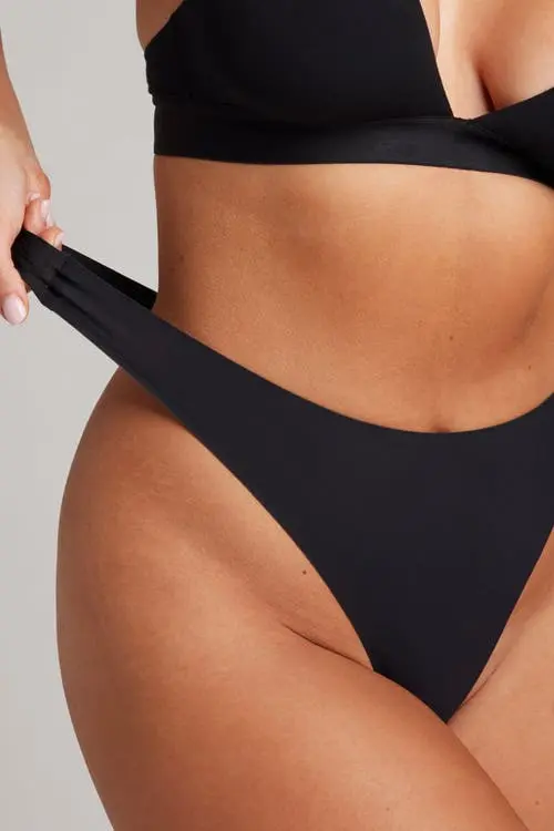 NEGATIVE UNDERWEAR Base High Thong - Shadow