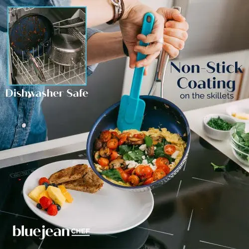 BLUE JEAN CHEF 6-piece Stainless Steel Cookware Set