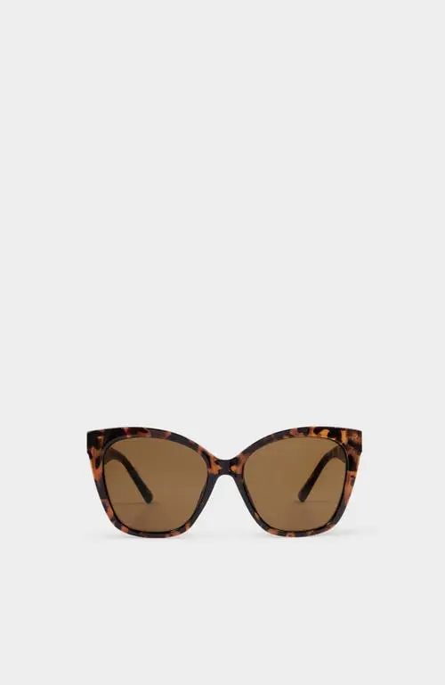 KATIE LOXTON Mykonos Oversized Cat-eye Sunglasses - Dark Tortoiseshell