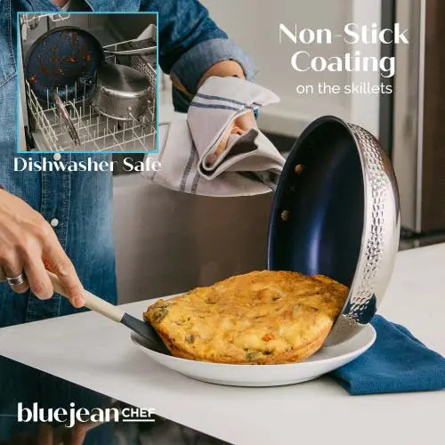 BLUE JEAN CHEF 9-piece Stainless Steel Cookware Set