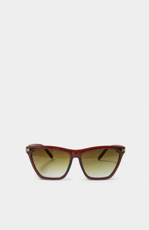 KATIE LOXTON Marbella Cat-eye Sunglasses - Chocolate