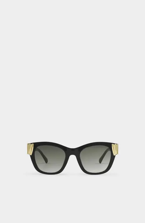 KATIE LOXTON Seychelles Oval Sunglasses - Black