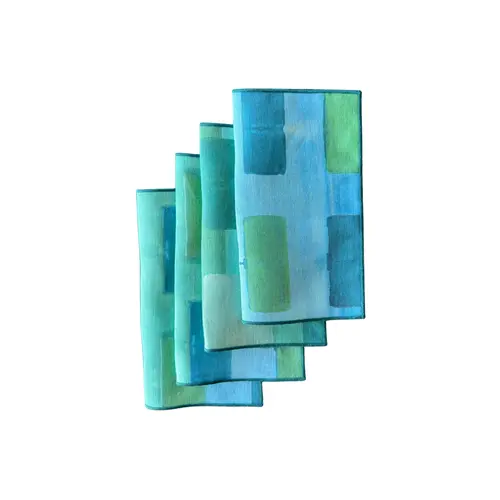 GOLDIE HOME Tapestry Cocktail Napkins - Blue