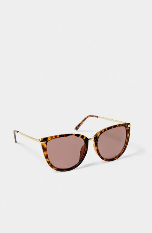KATIE LOXTON Sardinia Sunglasses - Tortoiseshell
