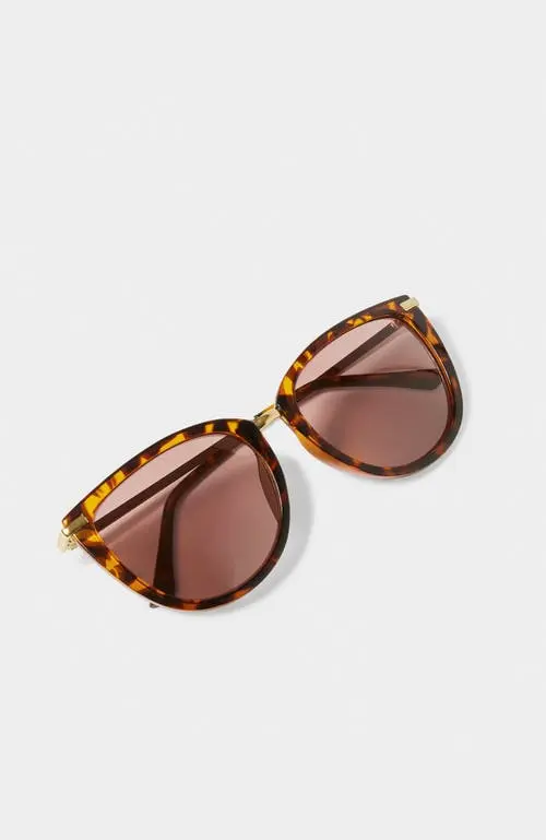 KATIE LOXTON Sardinia Sunglasses - Tortoiseshell