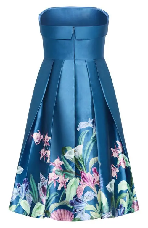 City Chic Tiffany Bloom Fit & Flare Dress
