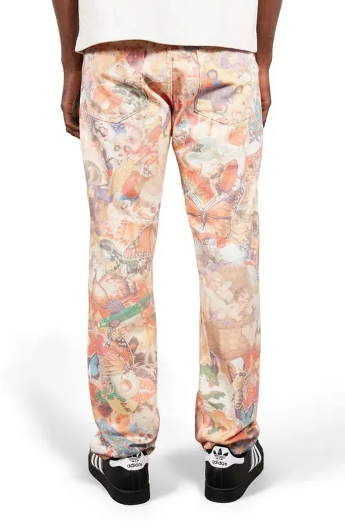PLEASURES Stickers Straight Leg Jeans - Multi