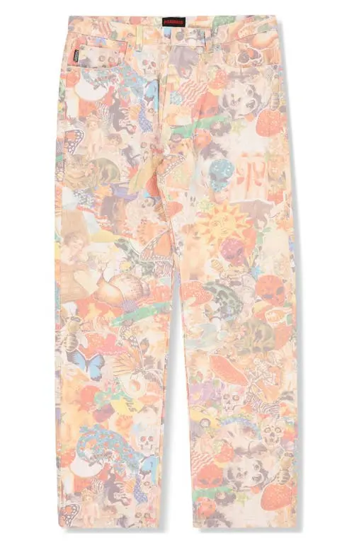 PLEASURES Stickers Straight Leg Jeans - Multi