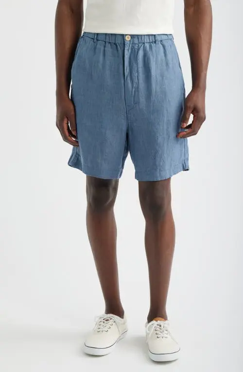 Madewell Pull-on Linen Shorts - Light Chambray