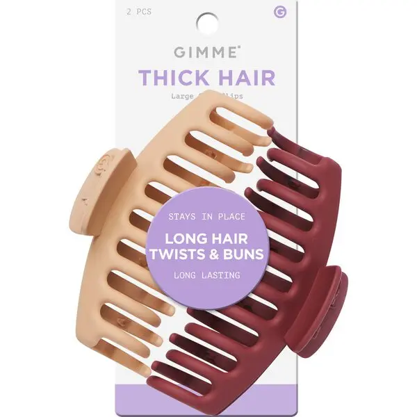 GIMME BEAUTY Hair Claw Clips - Brown