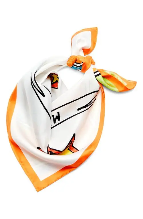 Missoni Doodle Print Silk Square Scarf