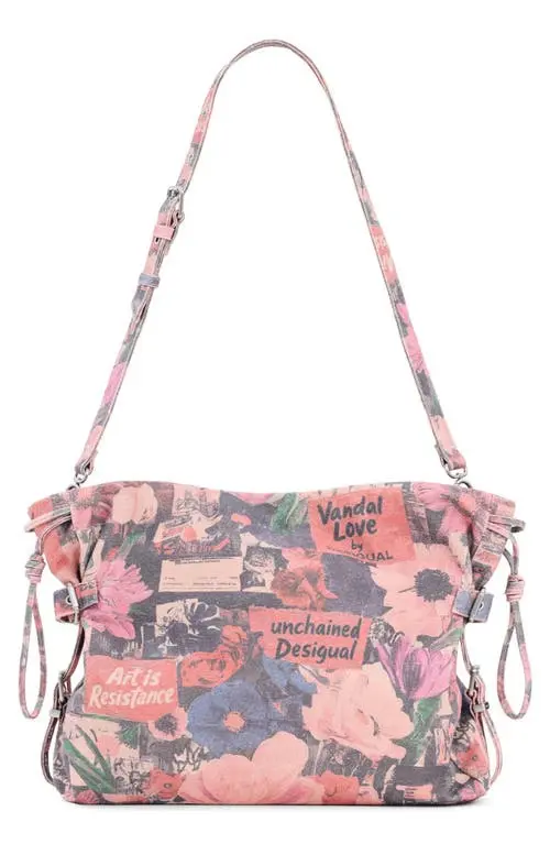 Desigual Collage Denim Tote