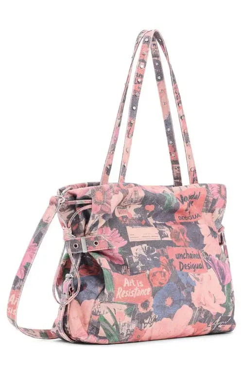 Desigual Collage Denim Tote