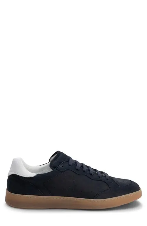 Robert Barakett Rodney Court Leather Sneaker - Blue Night