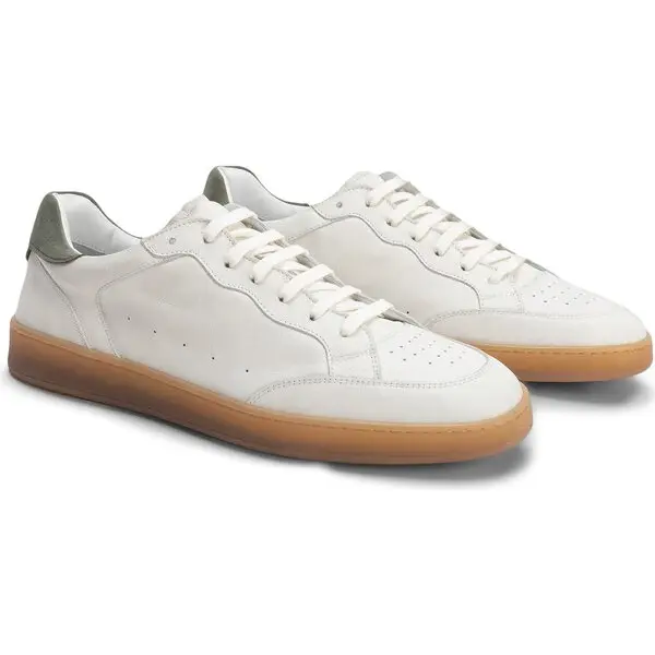 Robert Barakett Rodney Court Leather Sneaker - White
