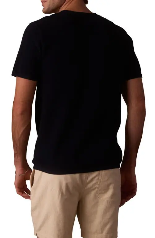 THE NORMAL BRAND Driftknit Short Sleeve Sweater - Navy