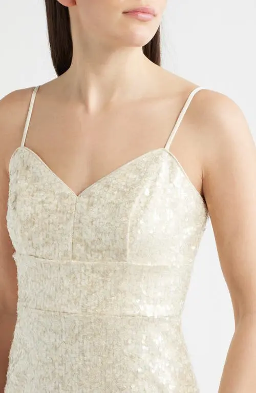 Eliza J Sleeveless Sequin Midi Dress