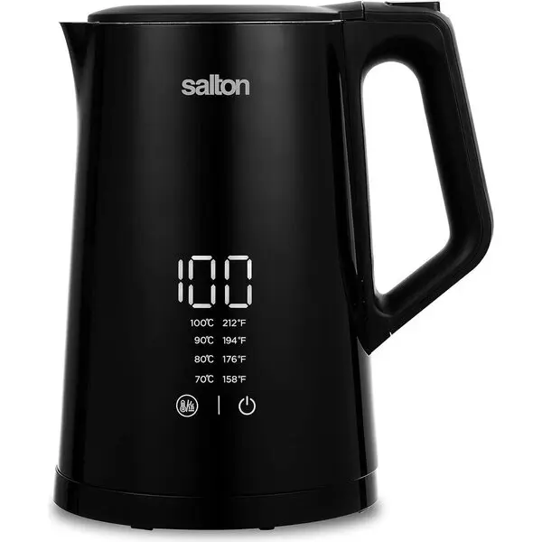 SALTON Cool Touch Digital Kettle - Black
