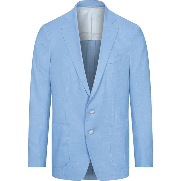EMANUEL BERG Slub Wool & Silk Blend Sport Coat