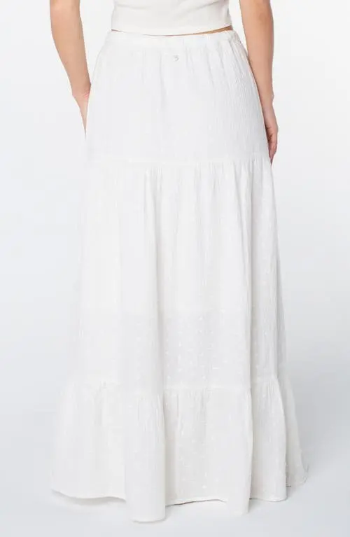 Roxy Tiered Cotton Maxi Skirt