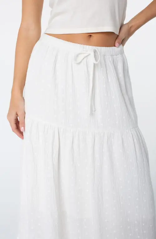 Roxy Tiered Cotton Maxi Skirt