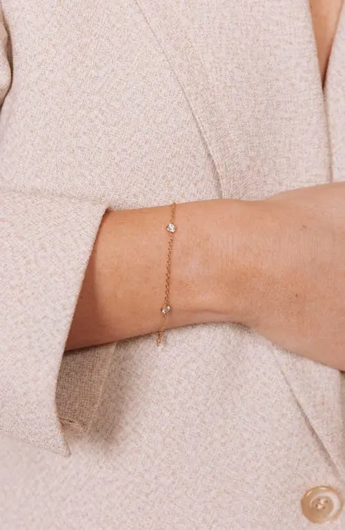 SET & STONES Faye Bracelet With Bezel Cubic Zirconia Stations