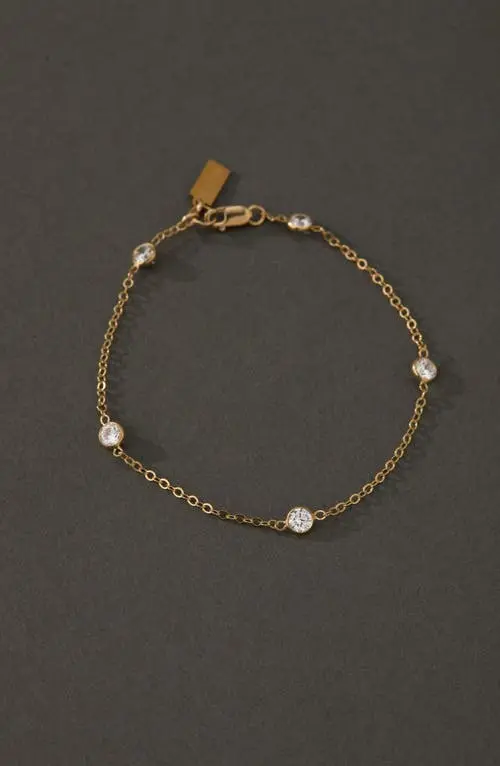 SET & STONES Faye Bracelet With Bezel Cubic Zirconia Stations
