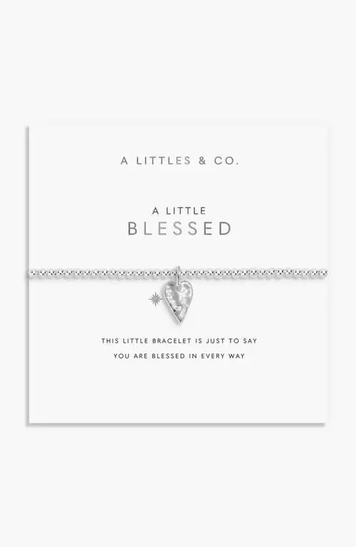 A LITTLES & CO. A Little 'blessed' Charm Bracelet - Silver Plated