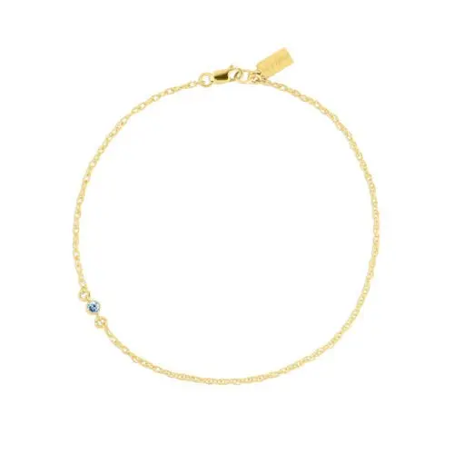 SET & STONES Something Blue Anklet - Gold