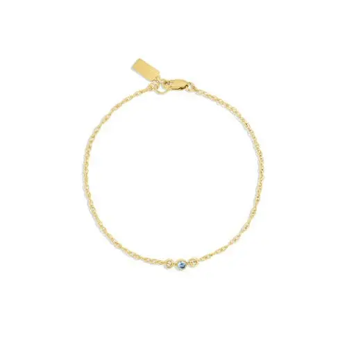 SET & STONES Bezel-set Cubic Zirconia Bracelet - Gold