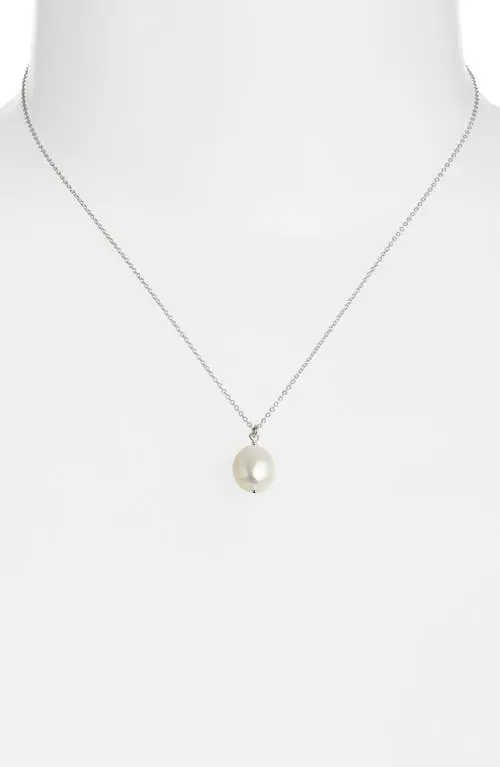 SET & STONES Adelle Pearl Pendant Necklace - Silver