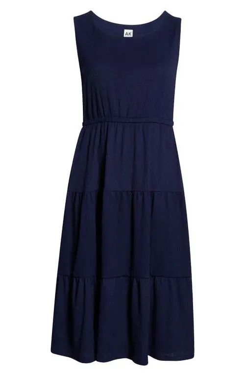 Anne Klein Sleeveless Tiered Midi Dress - Distant Mountain