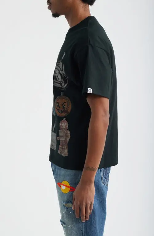 BILLIONAIRE BOYS CLUB Icy Cotton Graphic T-shirt - Black