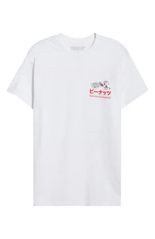 THE FORECAST AGENCY Peanuts® Tokyo Golf Cotton Graphic T-shirt - White