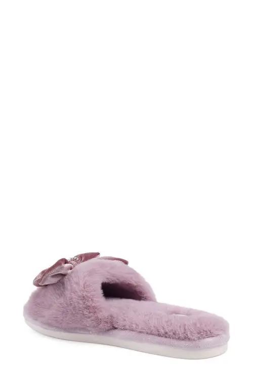 CANDIE'S Faux Fur Slide Slipper