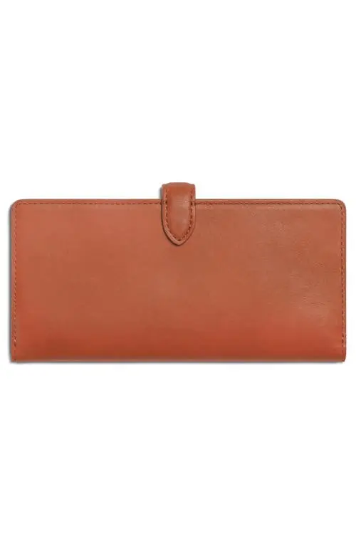 Shinola Continental Leather Snap Wallet