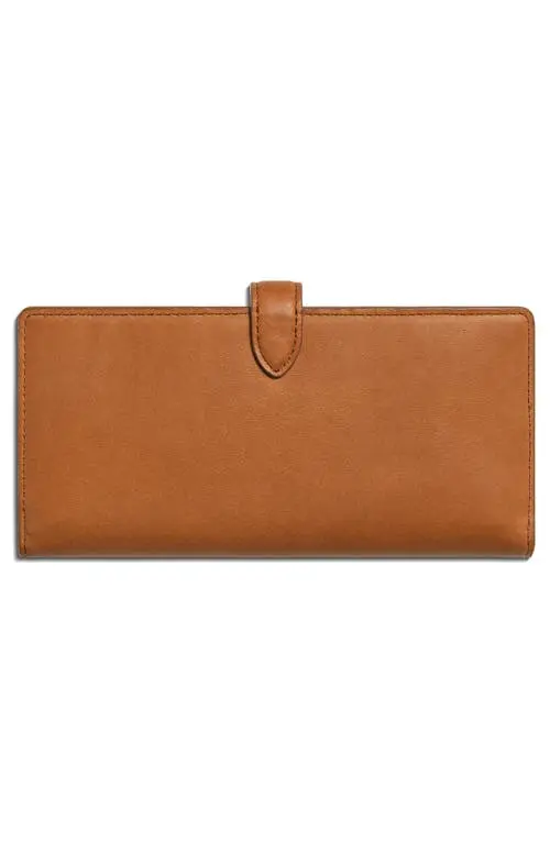 Shinola Continental Leather Snap Wallet