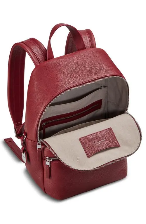 Shinola Leather Backpack - Ruby