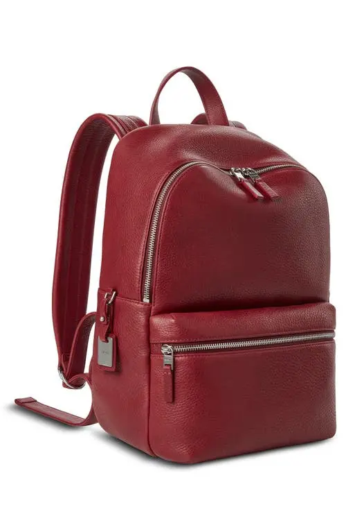 Shinola Leather Backpack - Ruby